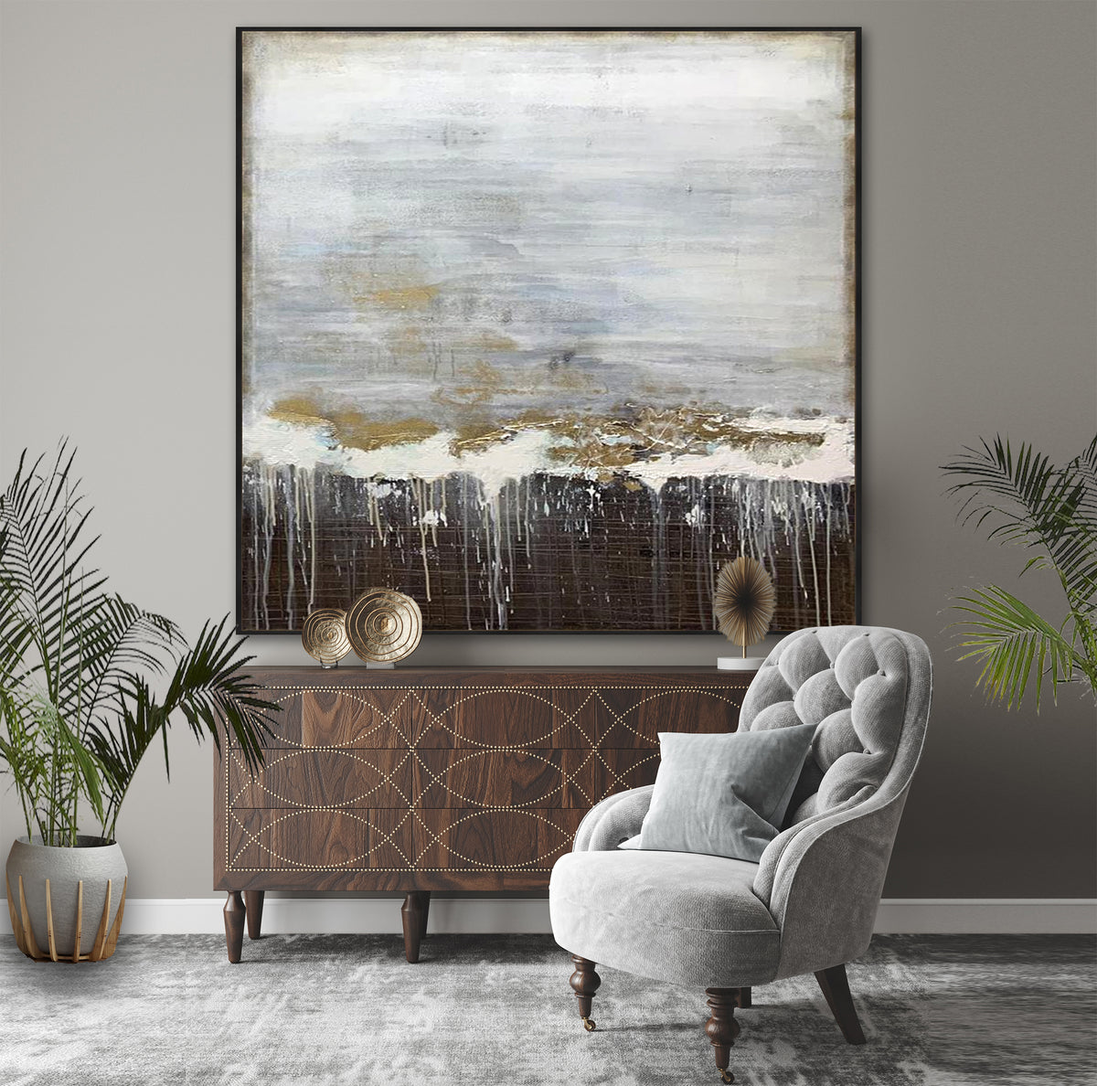 Floral Abstract Paintings - Gallery Modern Art